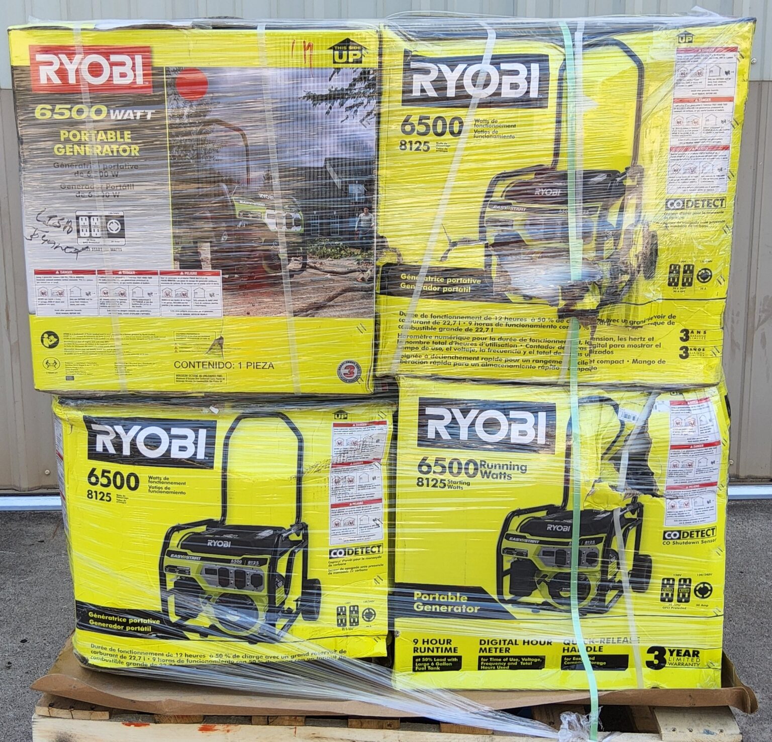 RYOBI GENERATOR PALLET - LOT ID: 081103 - Untested Customer Returns ...