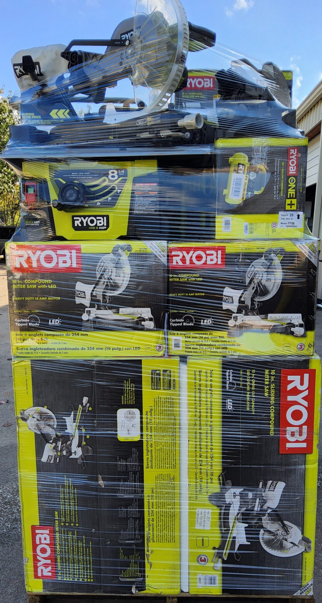 RYOBI TOOL PALLET - LOT ID: 110305- Untested Customer Returns - Texas ...
