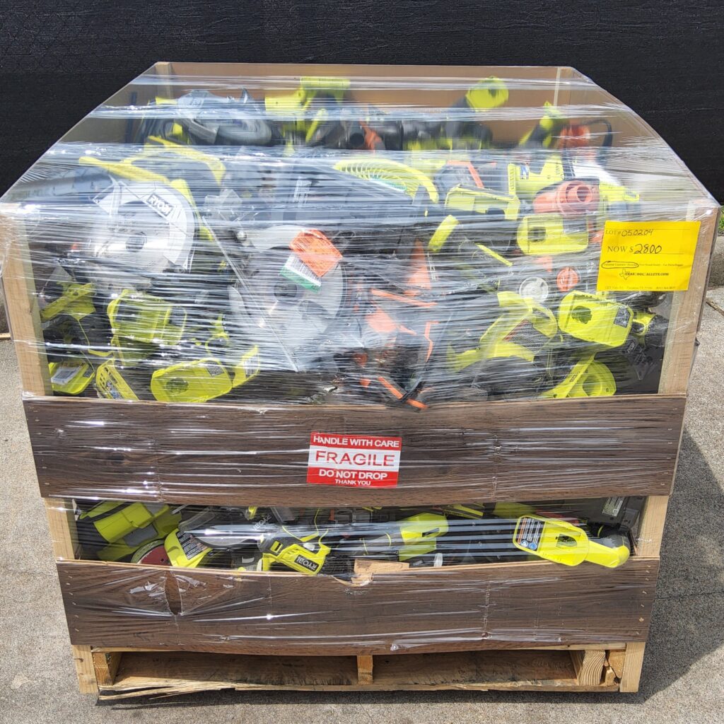 RYOBI & RIDGID LOOSE TOOL PALLET - LOT ID: 050204 - AS-IS Untested ...