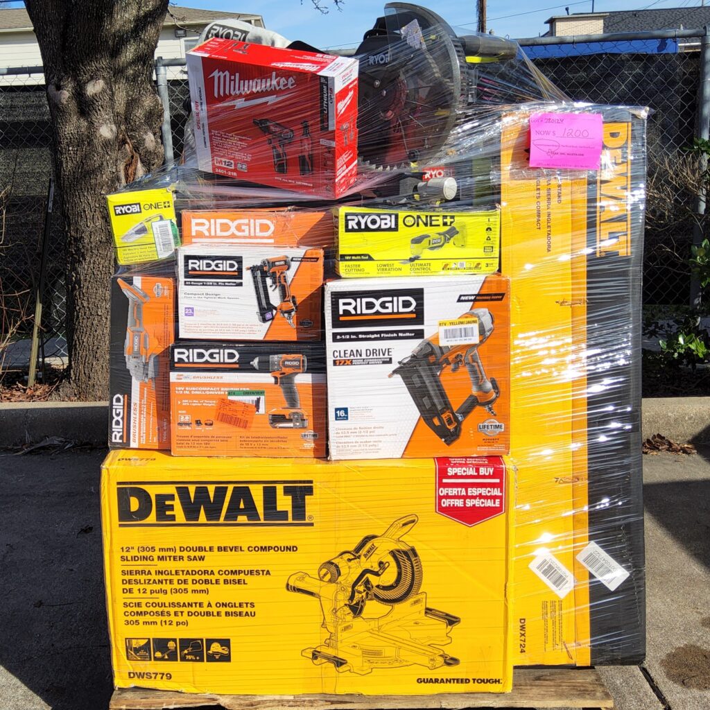 MIXED TOOL PALLET - LOT ID: 780124 - AS-IS Untested Customer Returns ...