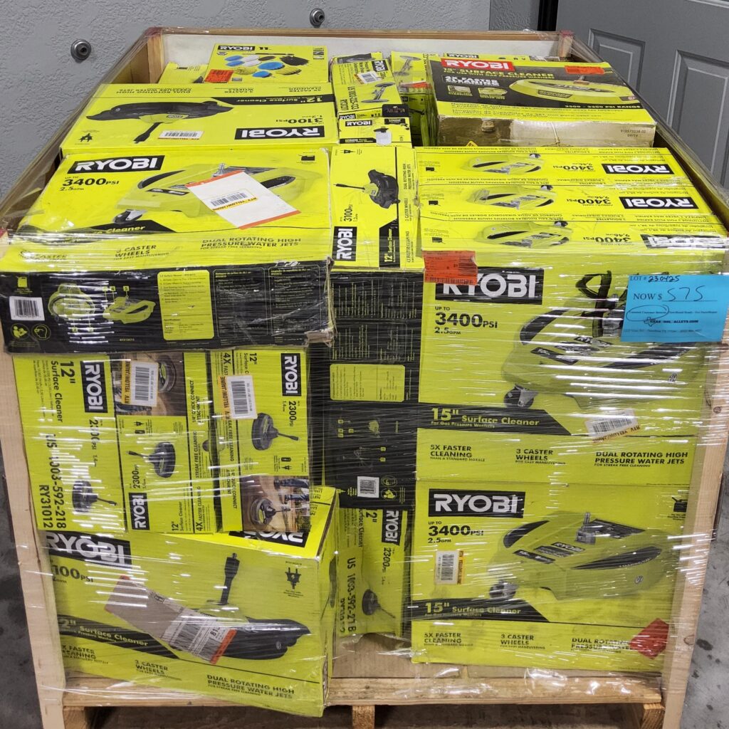 RYOBI SURFACE CLEANERS PALLET - LOT ID: 230425 - AS-IS Untested ...